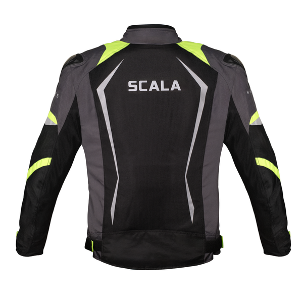 Scala Brave Riding Jacket - Black-Neon – Scala Gears